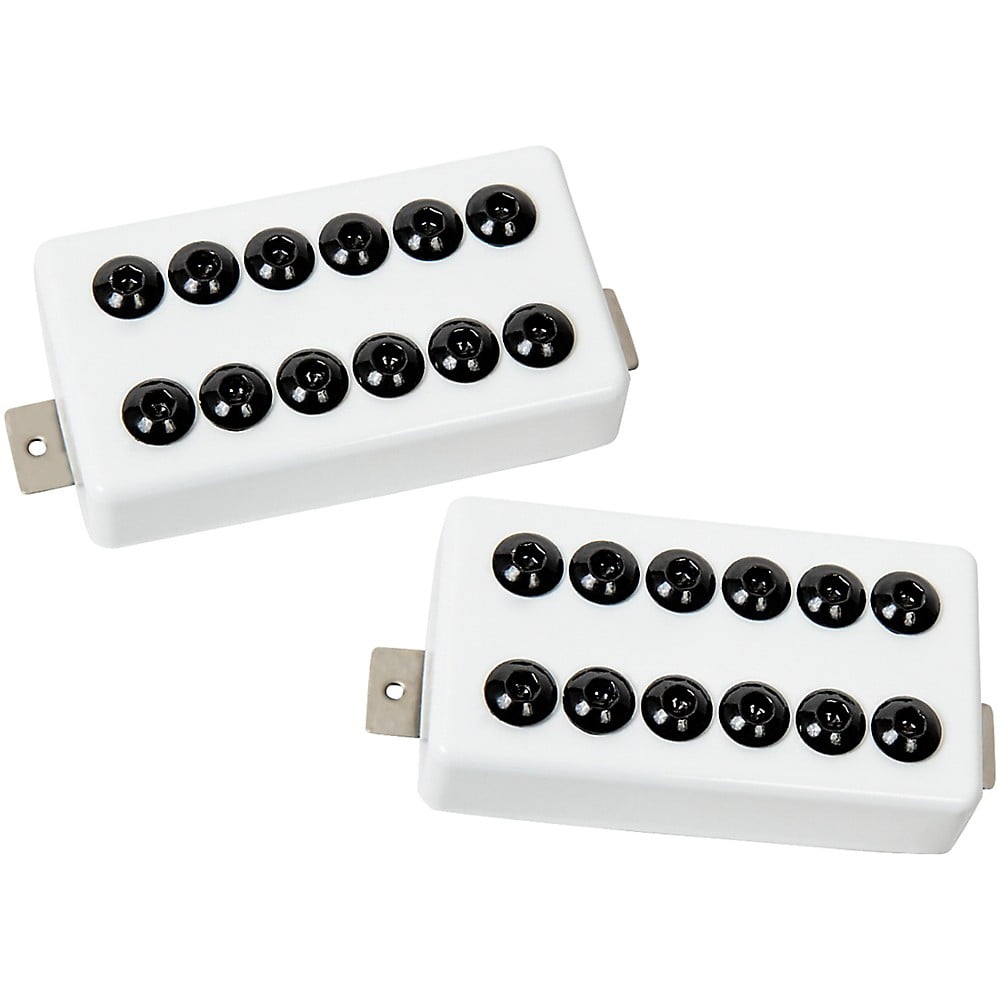 Seymour Duncan SH-8 Invader Humbucker Pickup Set - Black Frost White ...