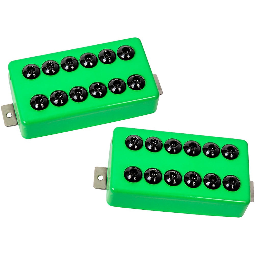 Seymour Duncan SH-8 Invader Humbucker Pickup Set - Black Lime Green ...