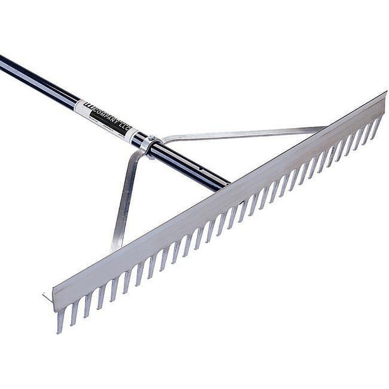 Midwest Rake Landscape Garden Yard Rake, 42 Tines, Aluminum Handle, 24 ...