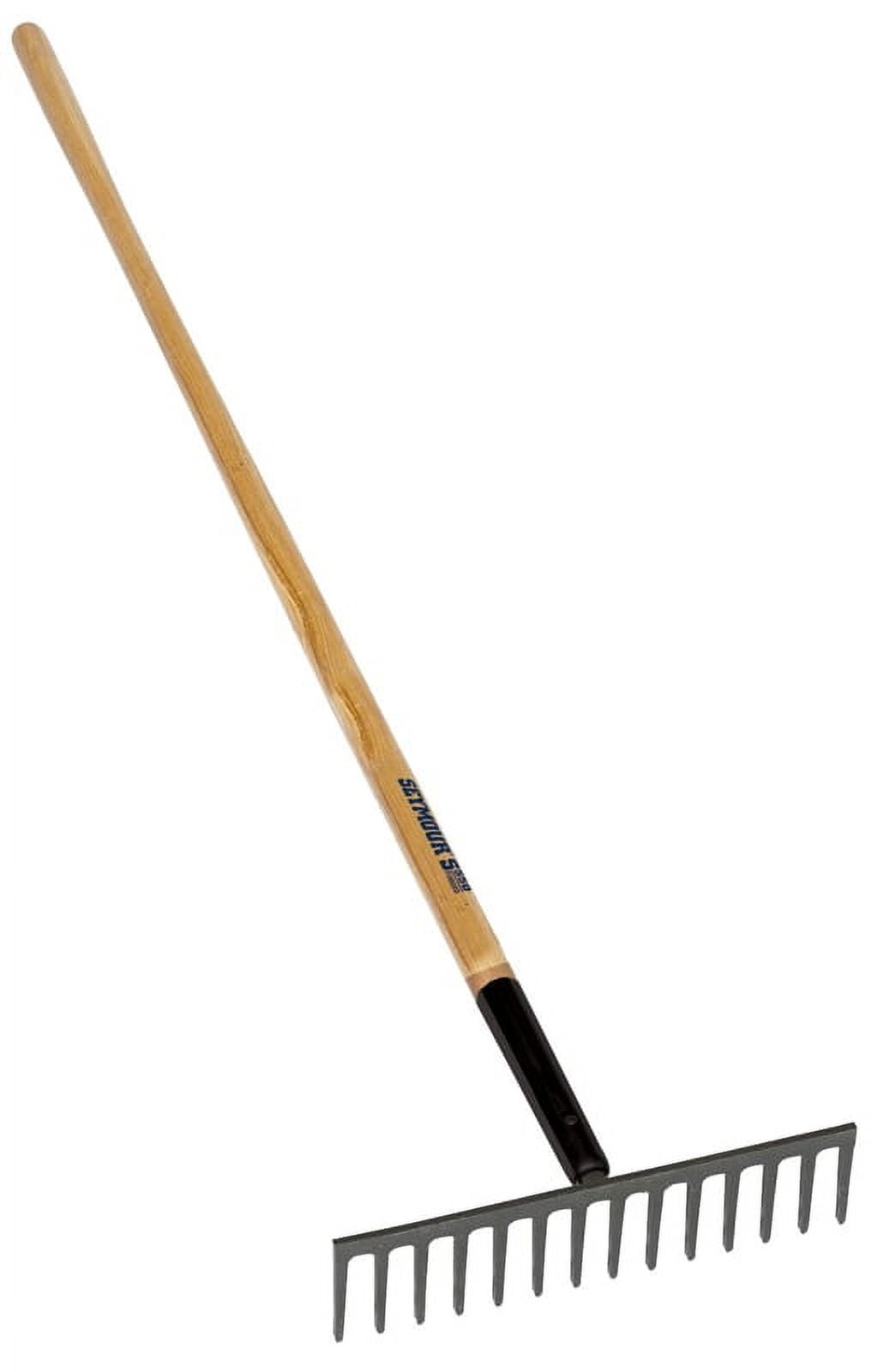 Seymour S550 Series 63124 Stone Rake, 4 in L Head, 16 in W Head, 14 ...