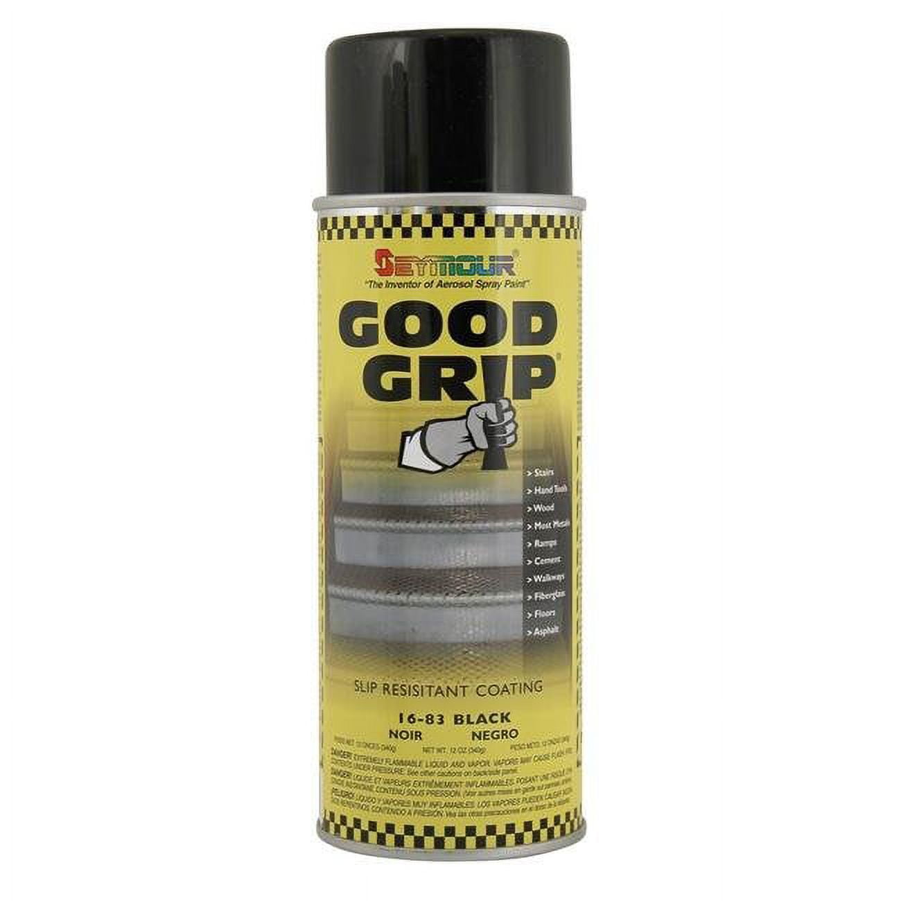 Seymour SM16-83 Good Grip Spray Paint, Black - Case of 6 - Walmart.com