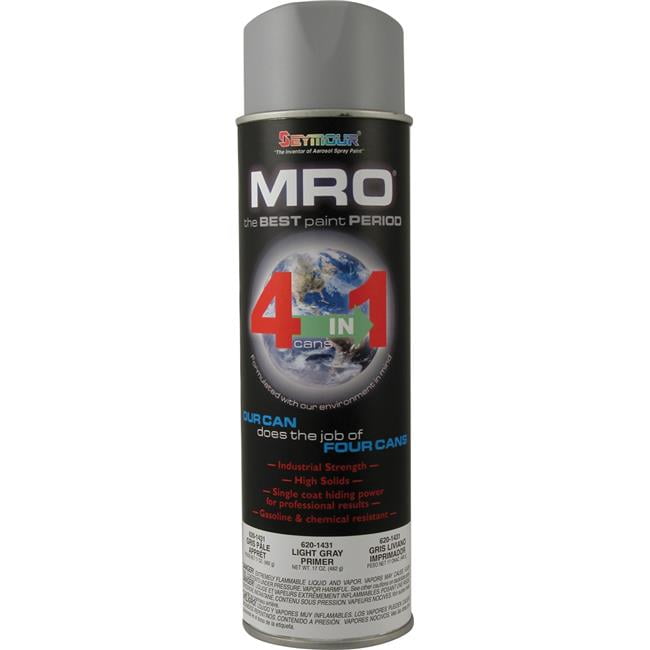 Seymour SM620-1431 20 oz MRO High Solids Spray Paint, Gray Primer ...