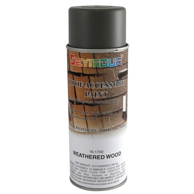 Seymour of Sycamore 16 oz Roof Accessory Paint, Weathered Wood - Pack ...