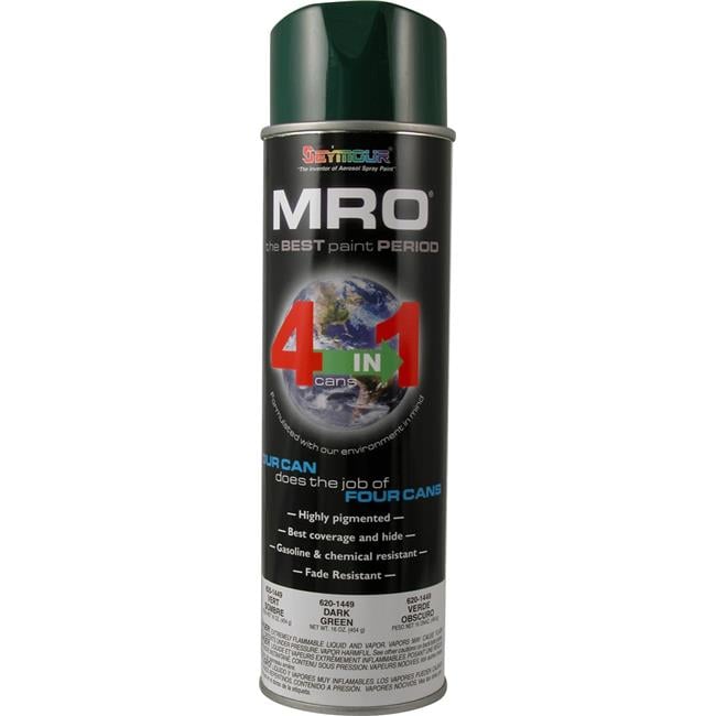 Seymour of Sycamore 20 oz Industrial Mro High Solids Spray Paint, Dark ...