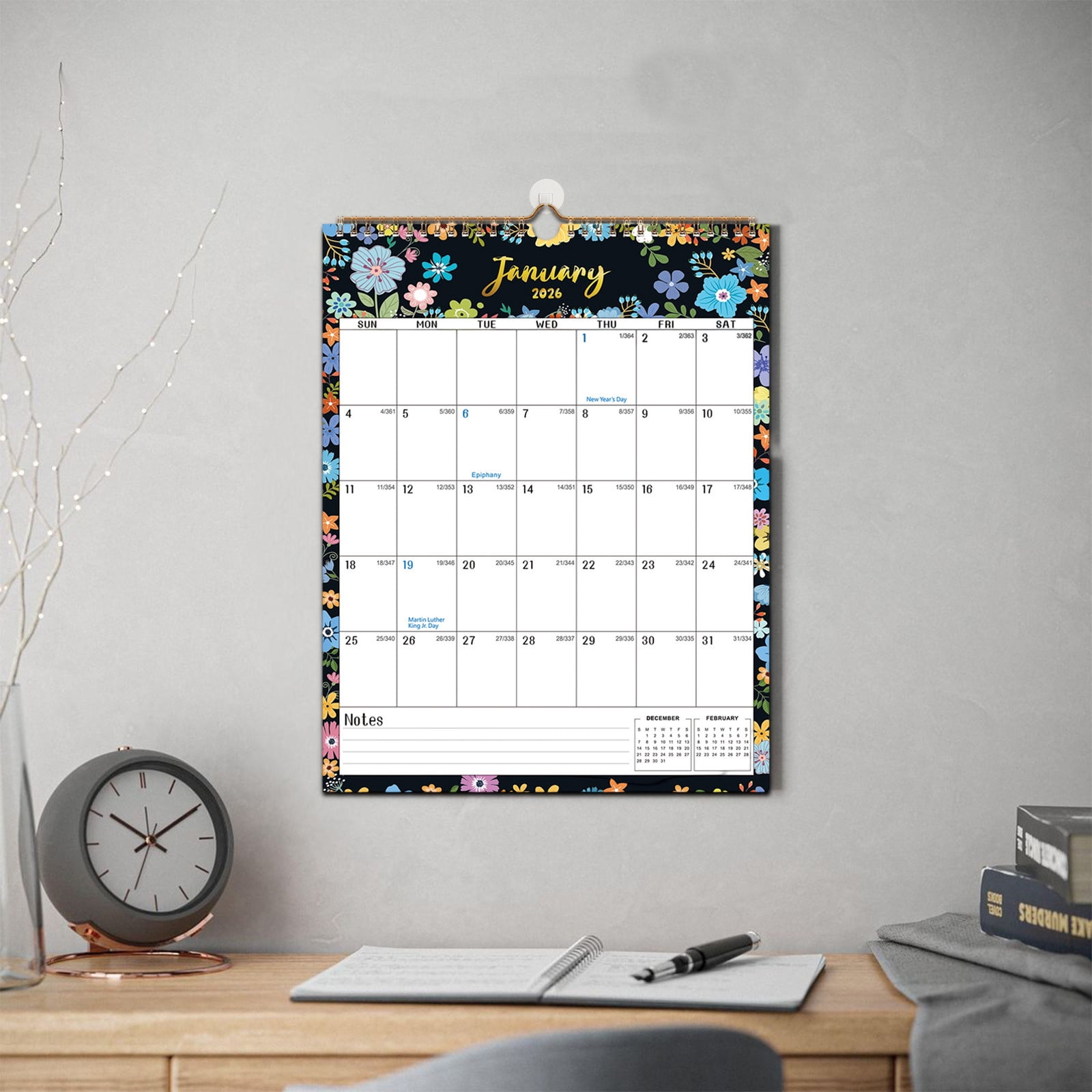 Seyotauo 2026-2027 Wall Calendar for Planning, Large 18-Month Academic ...