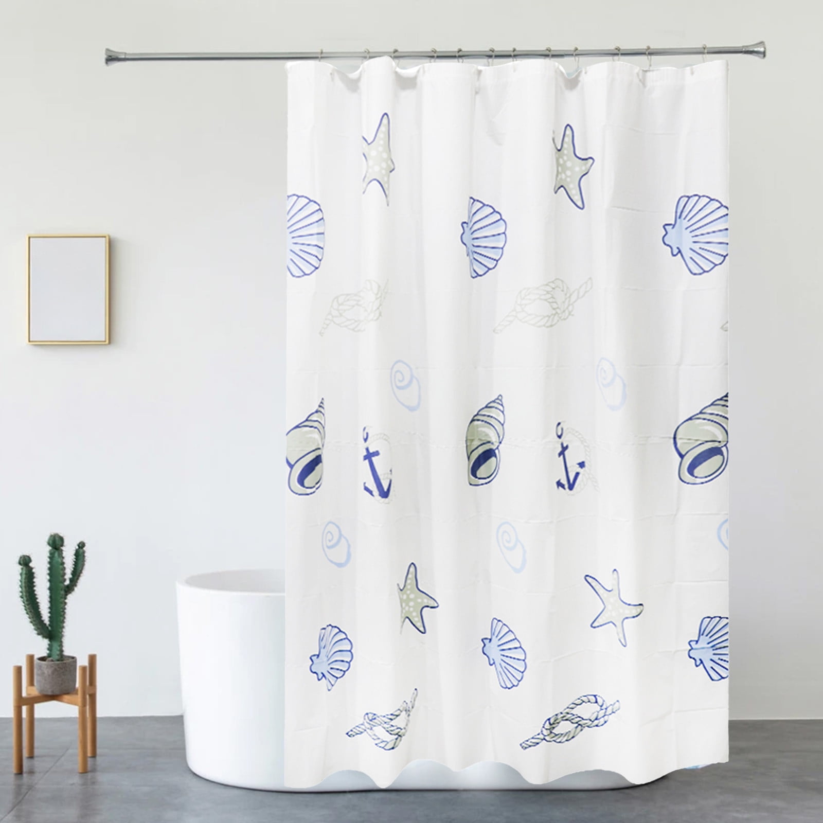 Seyotauo Clear Shower Curtain Liner Light Weight, Shower Liner 71x79 ...