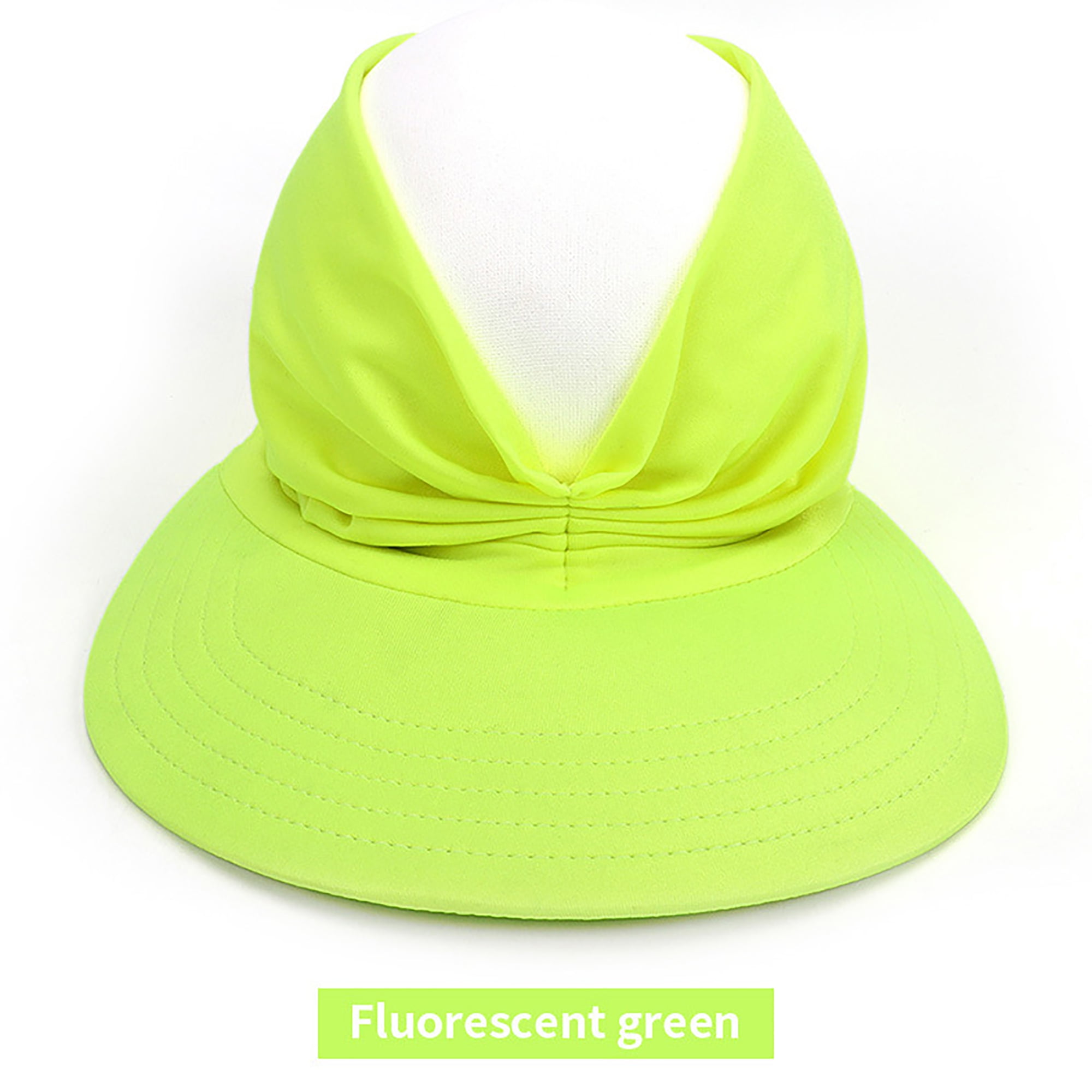 Seyurigaoka Empty Sun Hat with Wide Brim, Knotted Fold Decoration ...