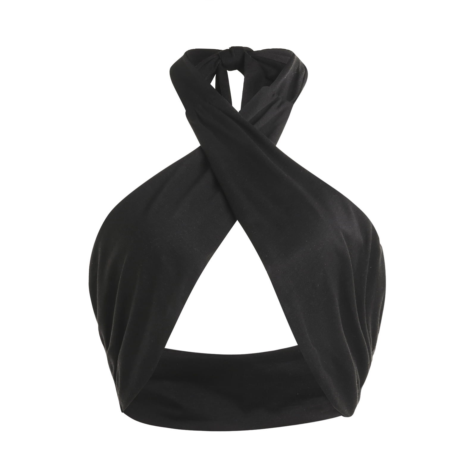 Seyurigaoka Women Halter Vest with Sexy Hollow Open Chest Simple ...