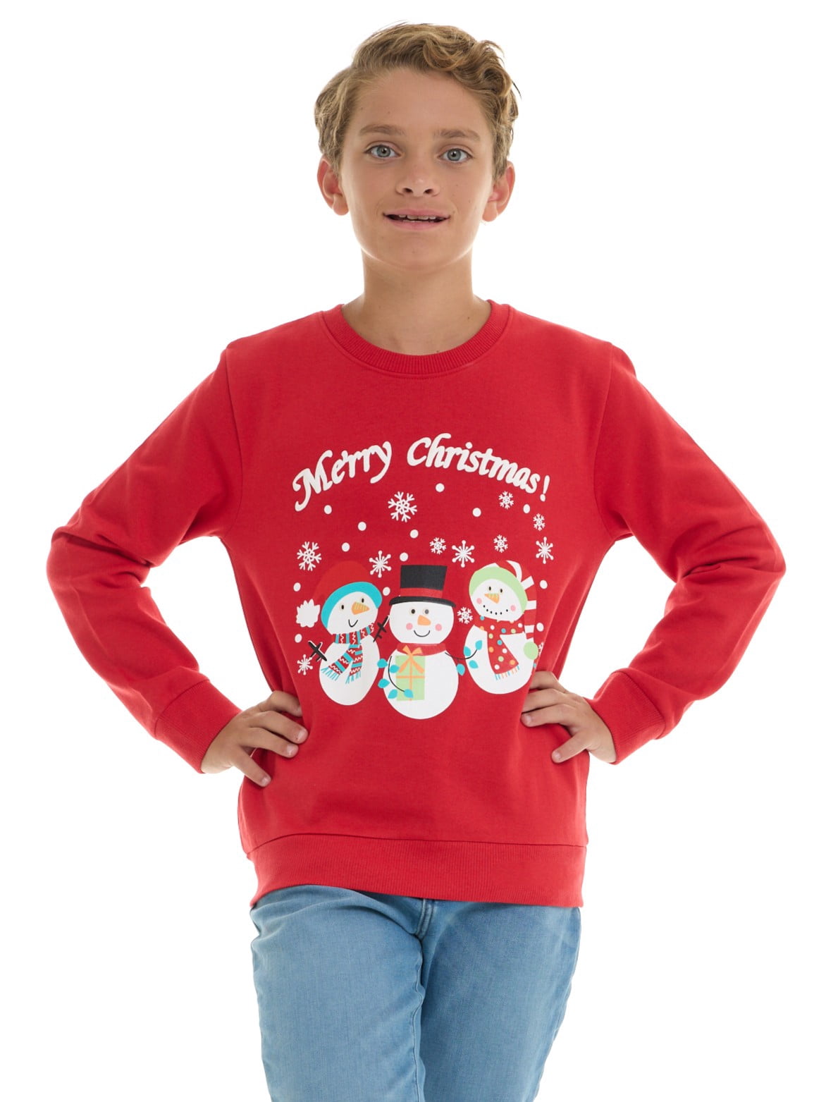 Sezzit Boys’ Christmas Sweatshirt – Clasic Cozy Xmas Fleece Pullover ...