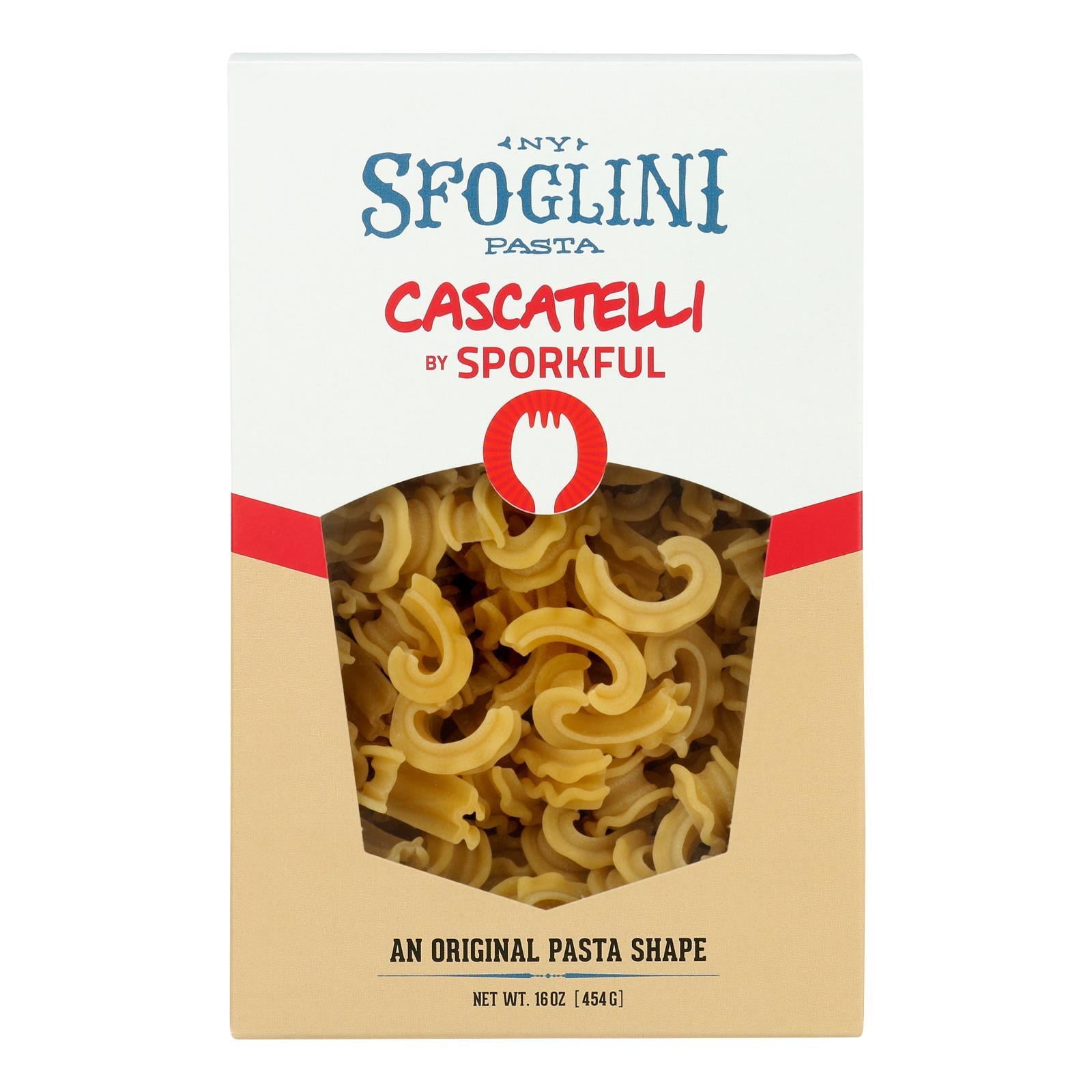 Sfoglini Cascatelli - Vegan, Dairy-Free Pasta, Pack of 6, 16 OZ each ...