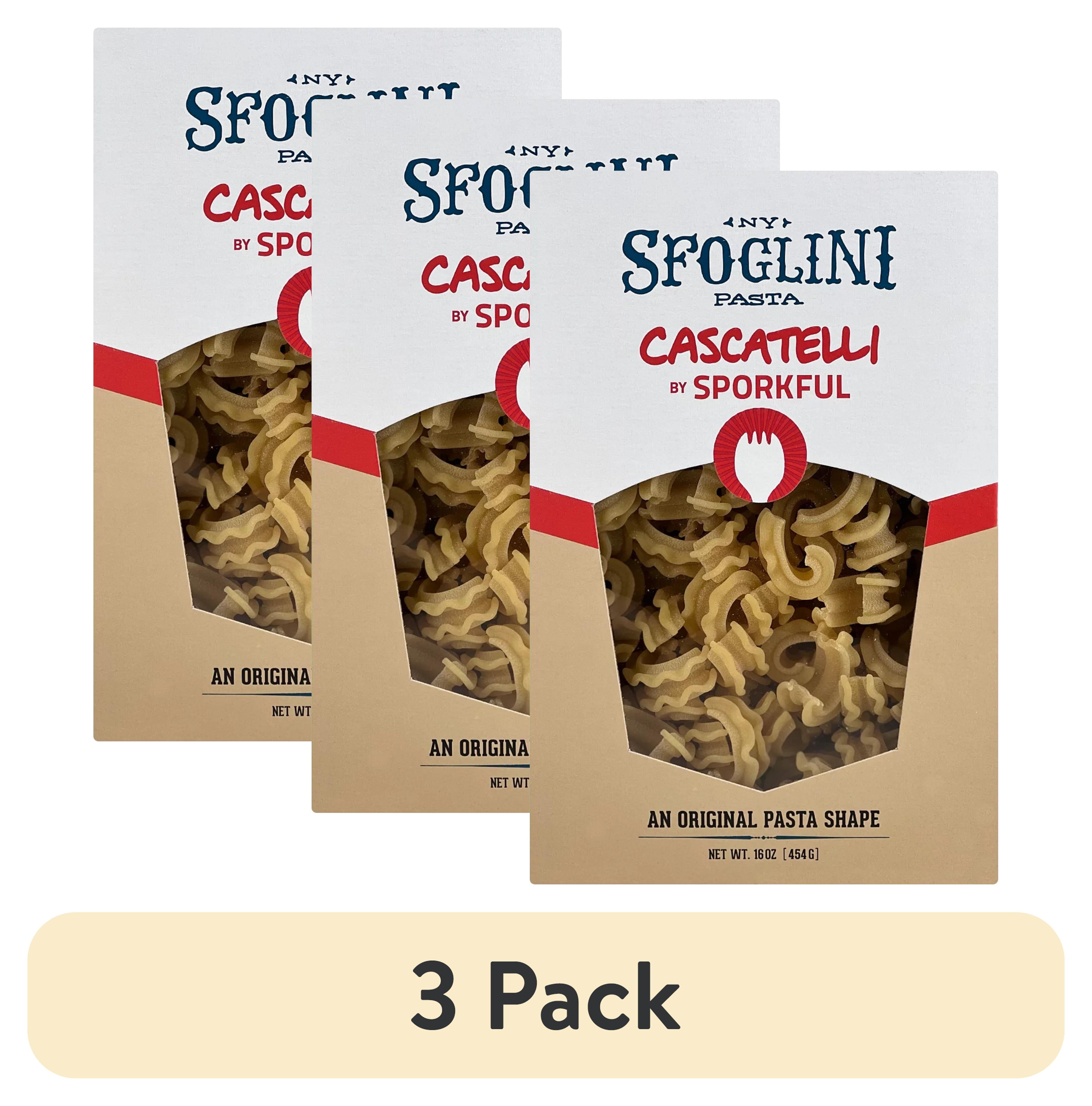 (3 pack) Sfoglini Cascatelli Pasta by Sporkful, Shelf-Stable, 16 oz Box ...