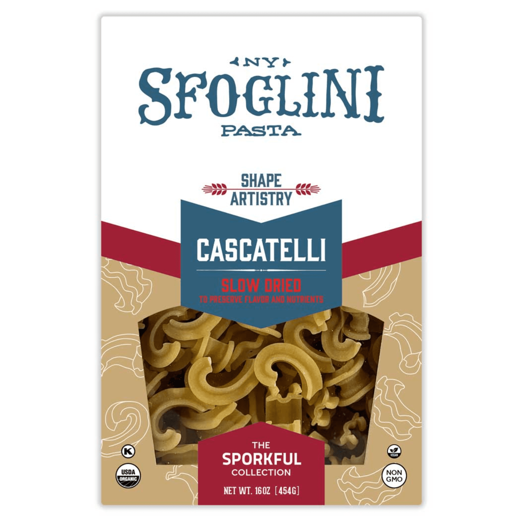 Sfoglini Cascatelli Pasta, Bronze Die Extruded Unique Shape, Shelf ...