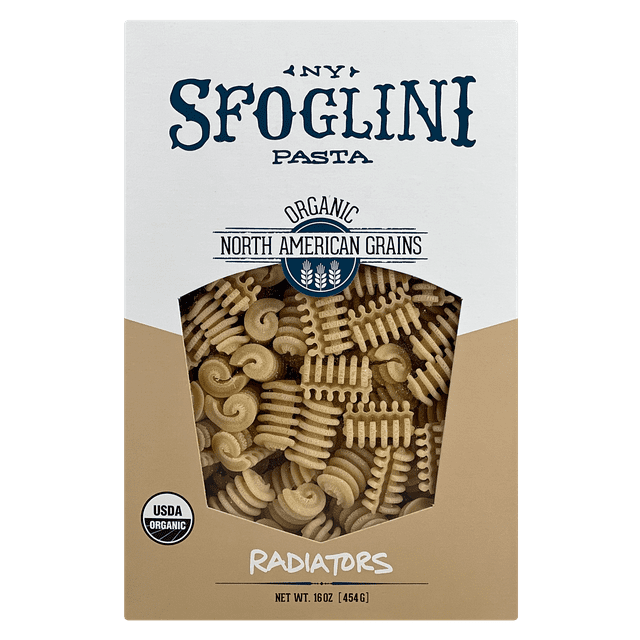 Sfoglini Organic Durum Semolina Radiators Pasta, Shelf-Stable 16 oz Box ...