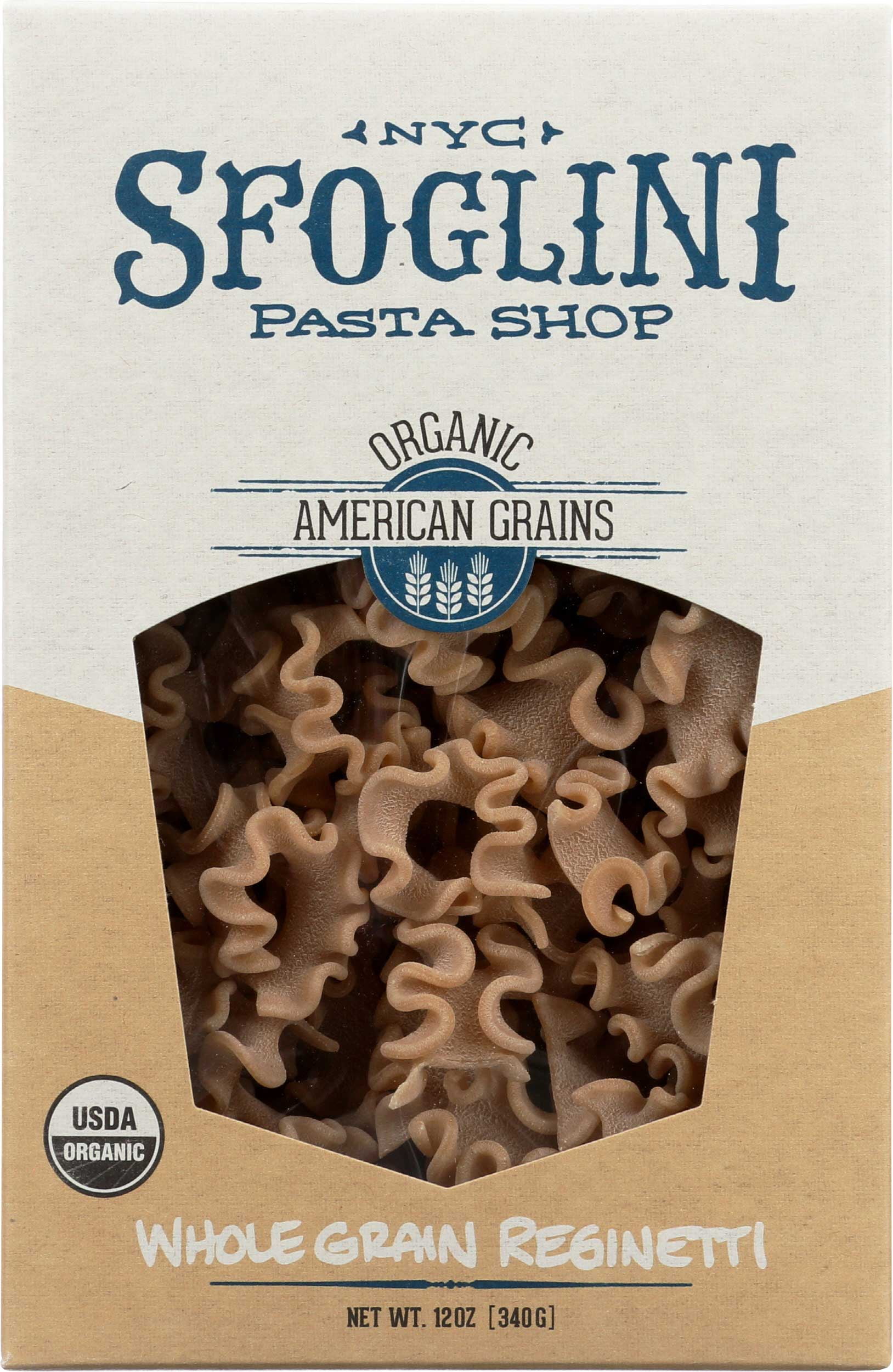 Sfoglini Organic Whole Grain Reginetti Pasta, 12 Ounce -- 6 per case ...