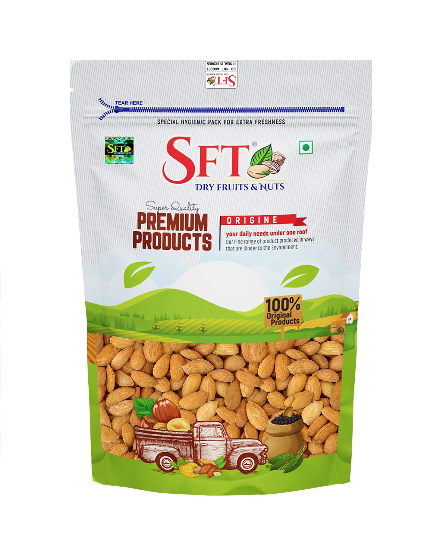 SFT Gurbandi Giri Almond (Badam) [ Rich in Oil so Bitter in Taste ] 200 ...