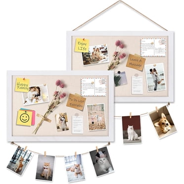 Sfugno Wooden Frame Cork Boards (2-Pack) for Office, Classroom, Room ...