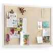 Navaris Framed Linen Bulletin Board - 17 x 23 inches Fabric Jewelry ...