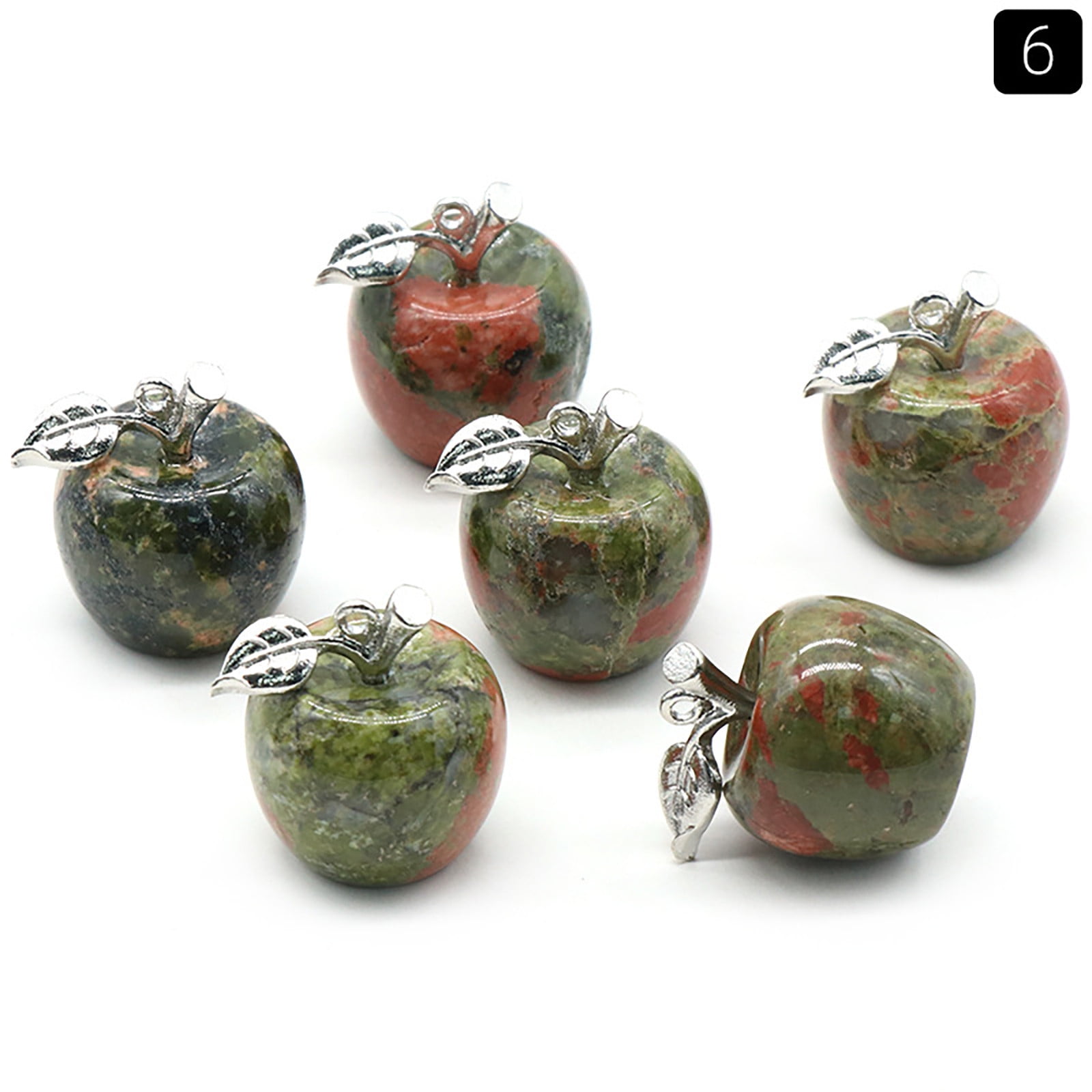 Sgcylowq Natural Luckily Stone Apples Mini Apples Pendant, Room Decor ...