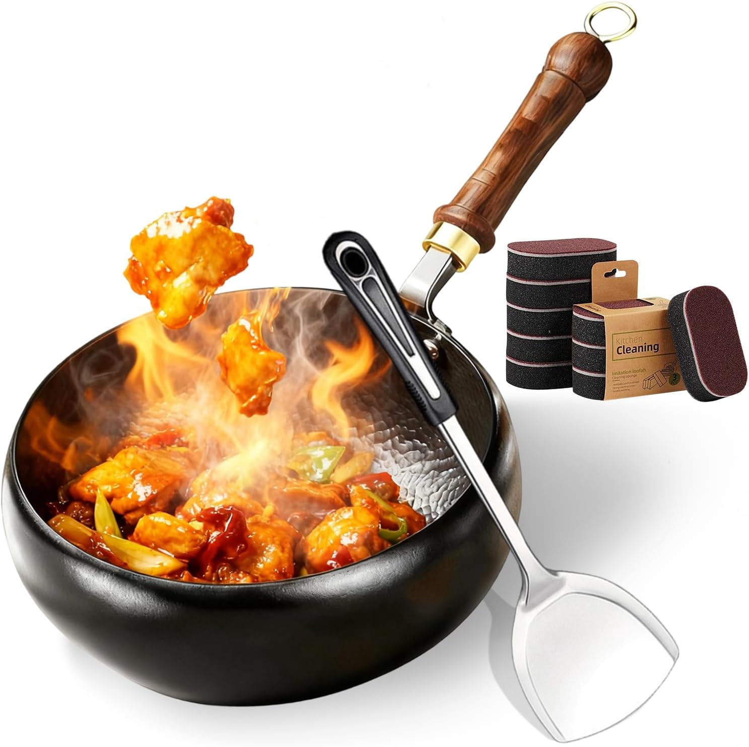 Sghjkl Uncoated Thick Iron Pot, Japanese Iron Pots for Cooking ...