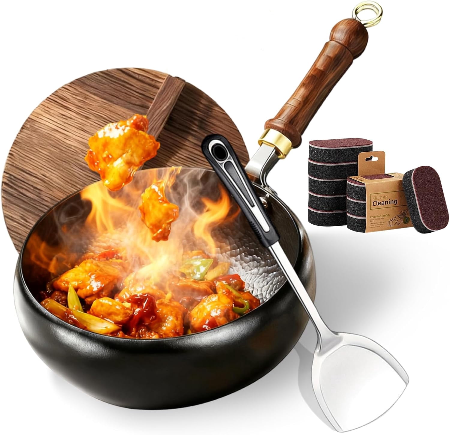 Sghjkl Uncoated Thick Iron Pot, Japanese Iron Pots for Cooking ...