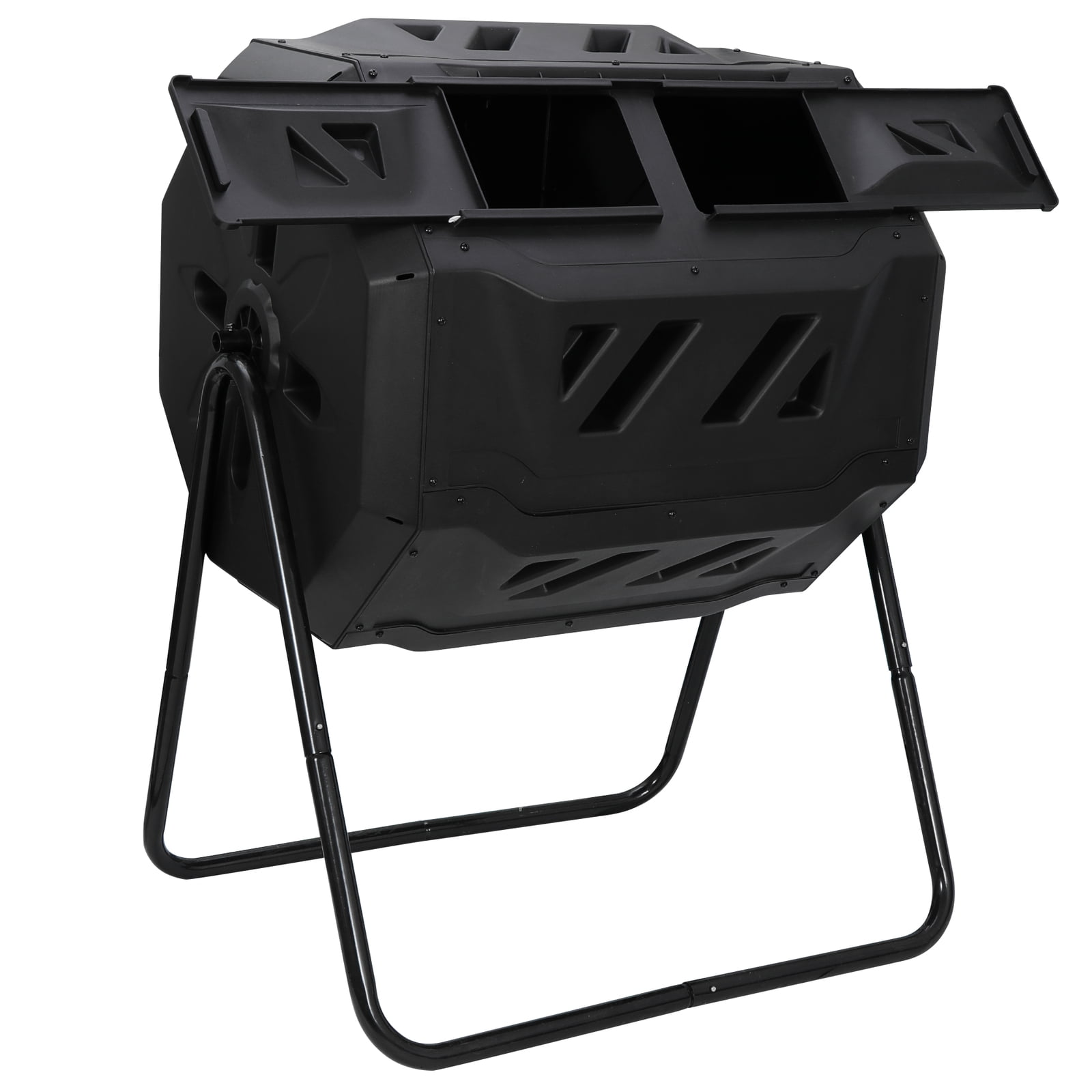 SgoodS 2 Colors Dual Rotating Garden Compost Wast Bin Green Capacity ...