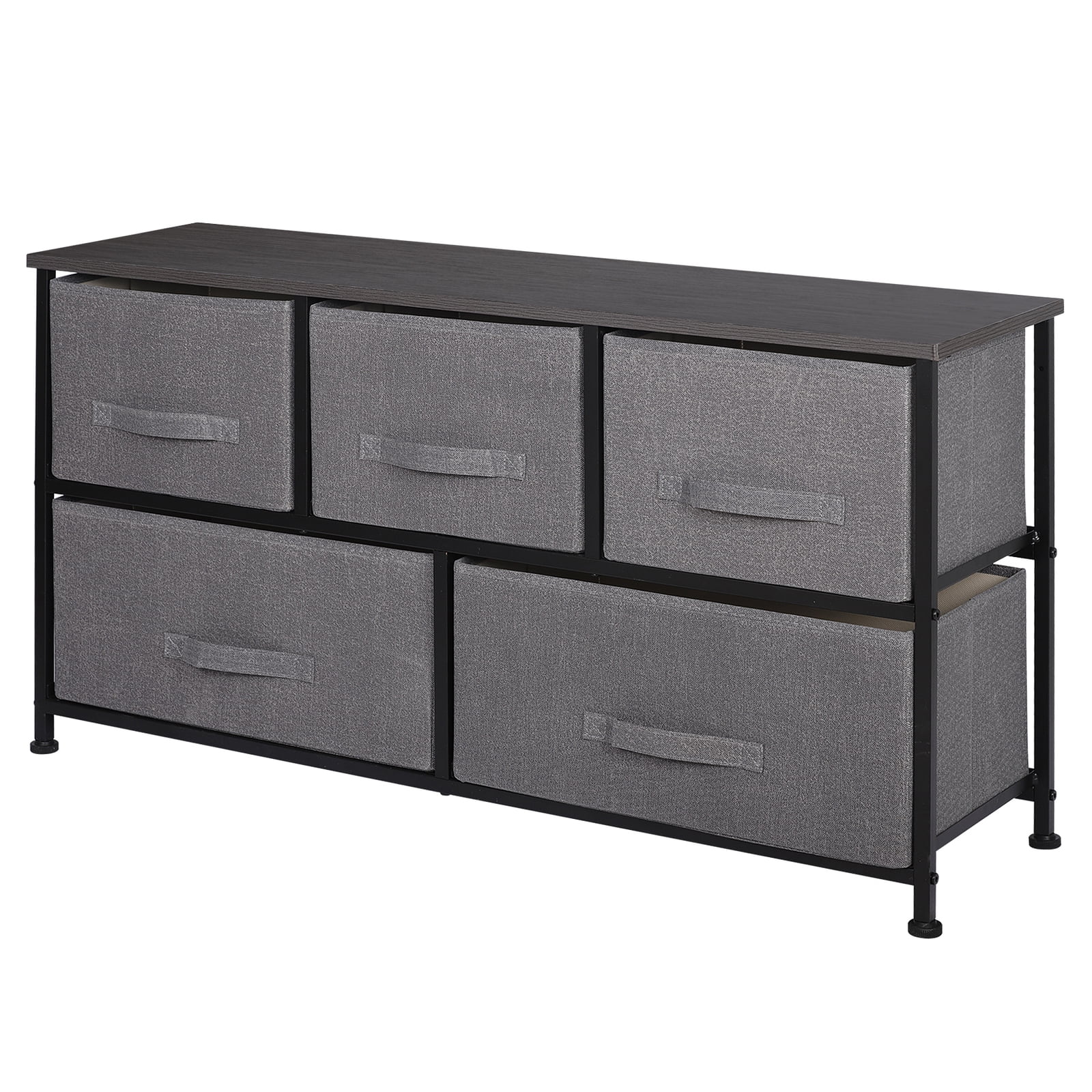 SgoodS 4 Colors 5 Drawer Dresser for Bedroom Fabric Drawers for Closet ...
