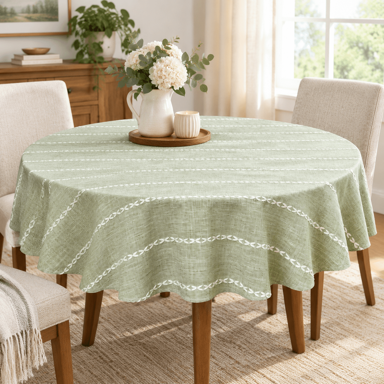 Sgreen Table Cloth Round 60 Inch Tablecloth - Walmart.com