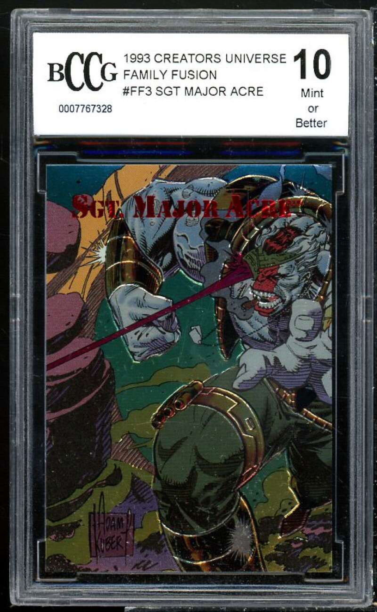 Sgt Major Acre Card 1993 Creators Universe Family Fusion #ff3 BGS BCCG ...