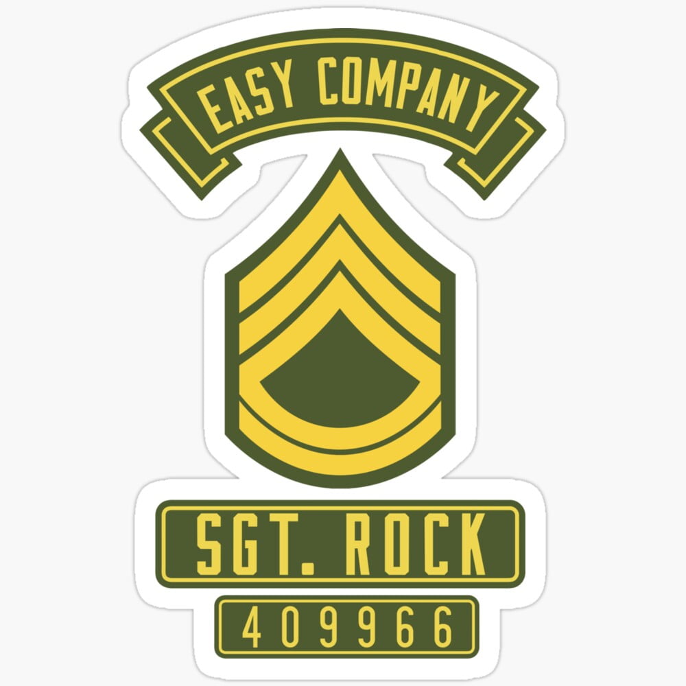 Sgt. Rock Sticker Phone Decal Water Bottle Stickers Car Decals, Laptop ...