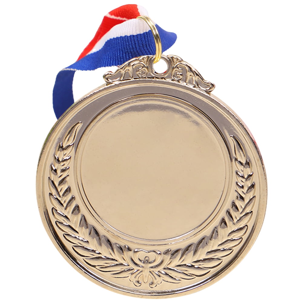 ShYlai 5.2cm Gold/Silver/Bronze Medal Sports Rewards with Neck Ribbon ...