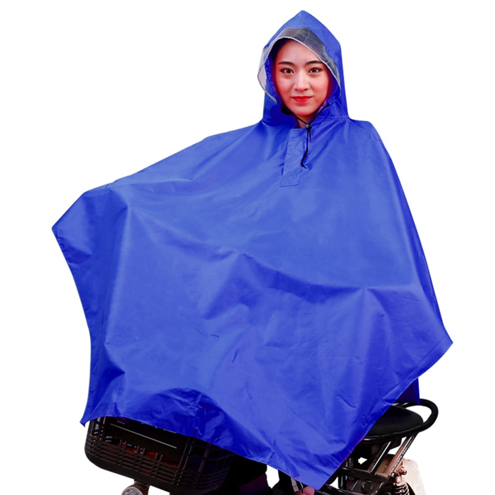 ShYlai Bicycle Rain Cape Oxford Cloth Waterproof Poncho Cycling Hooded ...