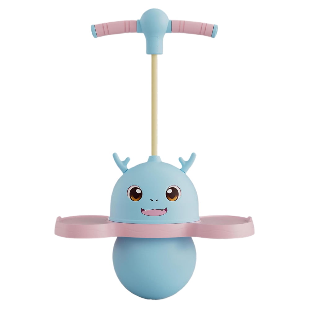 ShYlai Children Bouncing Ball with Handle & Pump Kids Bouncy Jumping ...