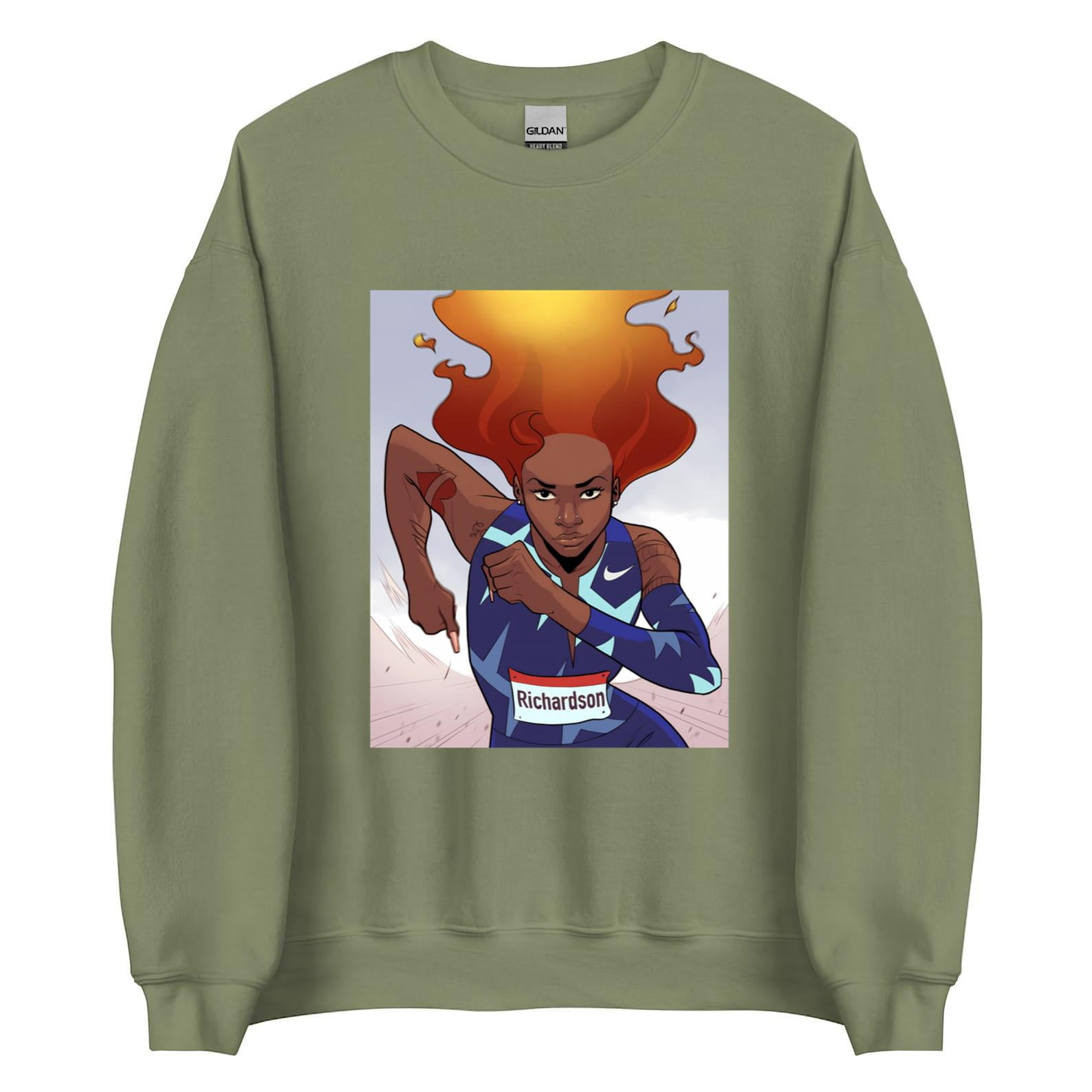 Sha'Carri Richardson Sweatshirt-theQandA - Walmart.com