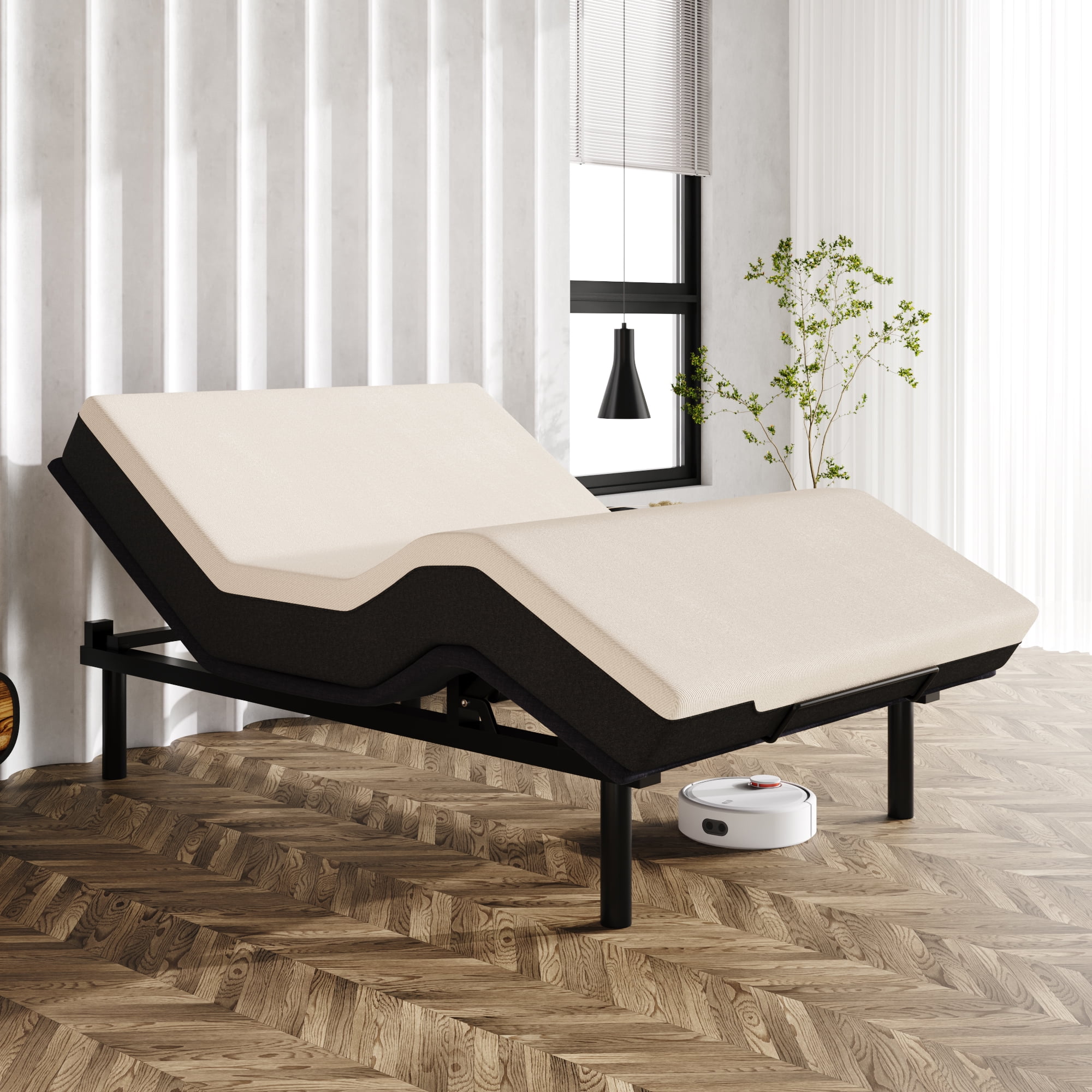 Sha Cerlin Full Size Power Motorized Adjustable Bed Base Frame with ...