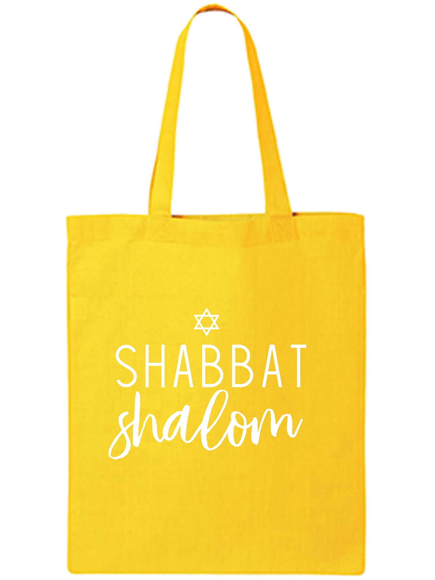 Shabbat Shalom Cotton Canvas Tote Bag - Walmart.com
