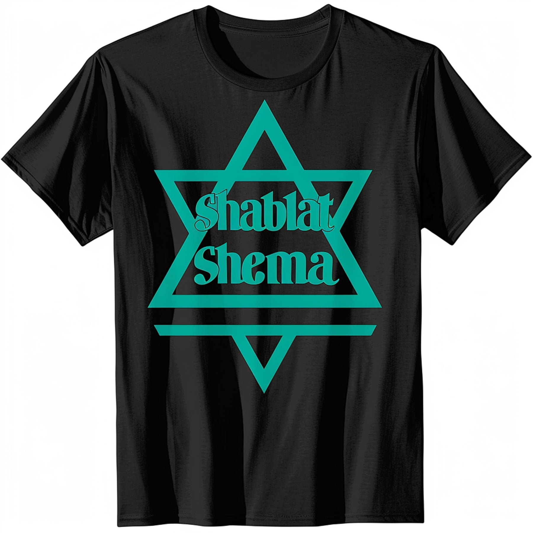 : Shabbat Shema Bold Font Black T Shirt Casual Flat Vector Design ...