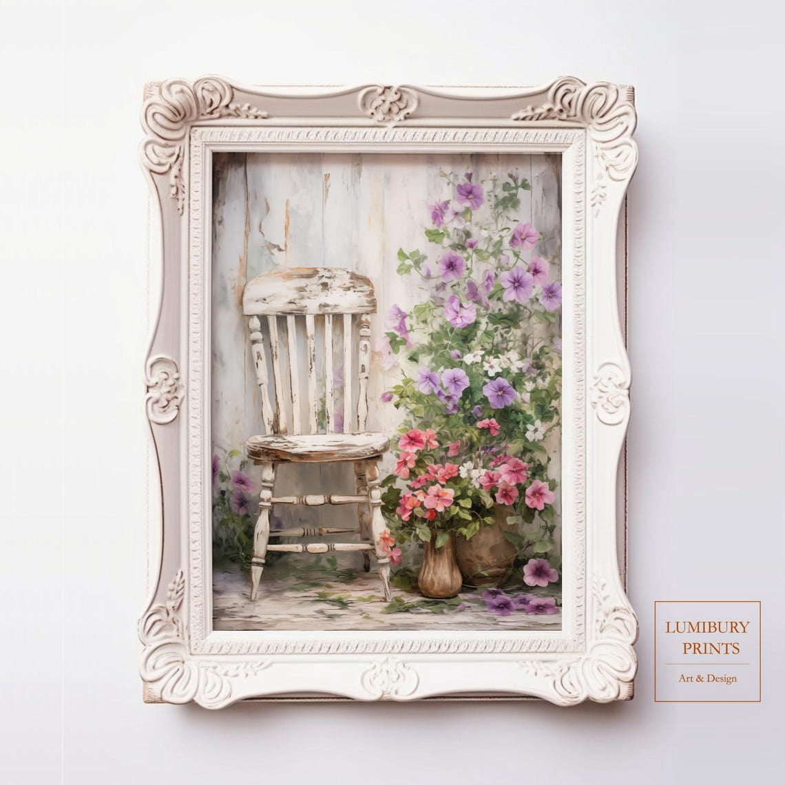 Shabby Chic Garden Art, Cottagecore Flower Wall, Rustic Flower Wall Art ...