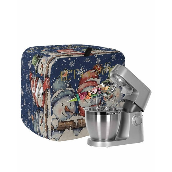 Shabby Chic Snowman,Stand Mixer Dust Cover with Storage Pocket ...
