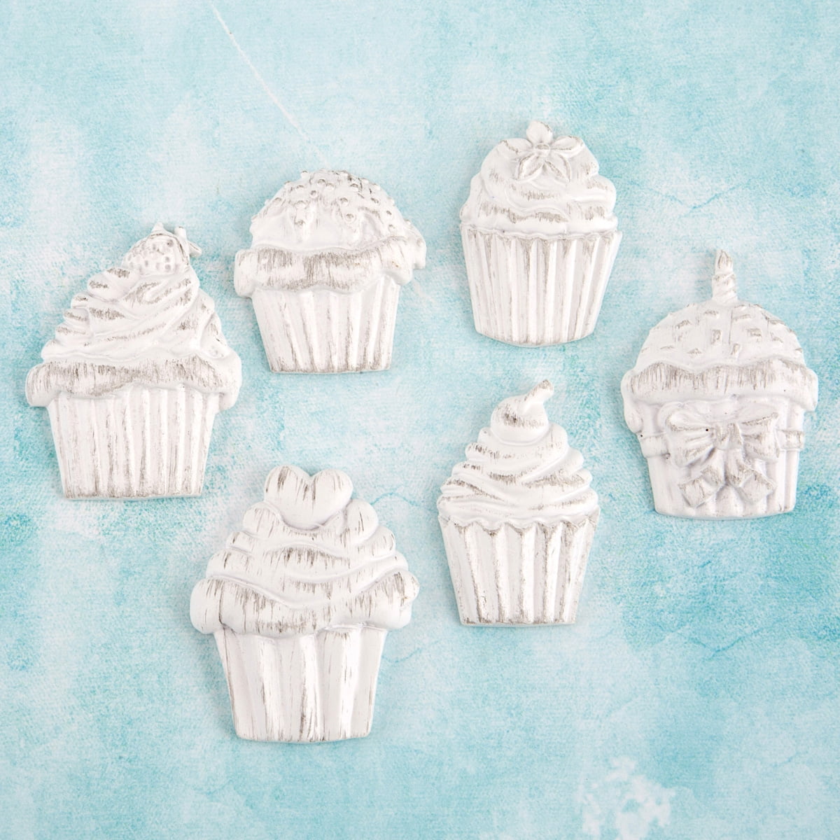 Shabby Chic Treasures Resin-Cupcakes - Walmart.com
