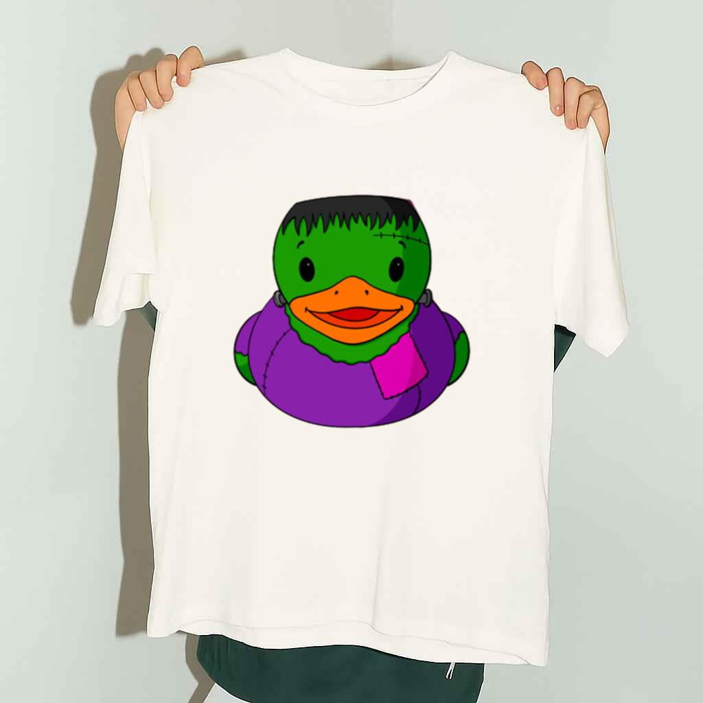 Shabby Frankenstein Rubber Duck Funny Horror Movie Fun Unisex T-Shirt ...