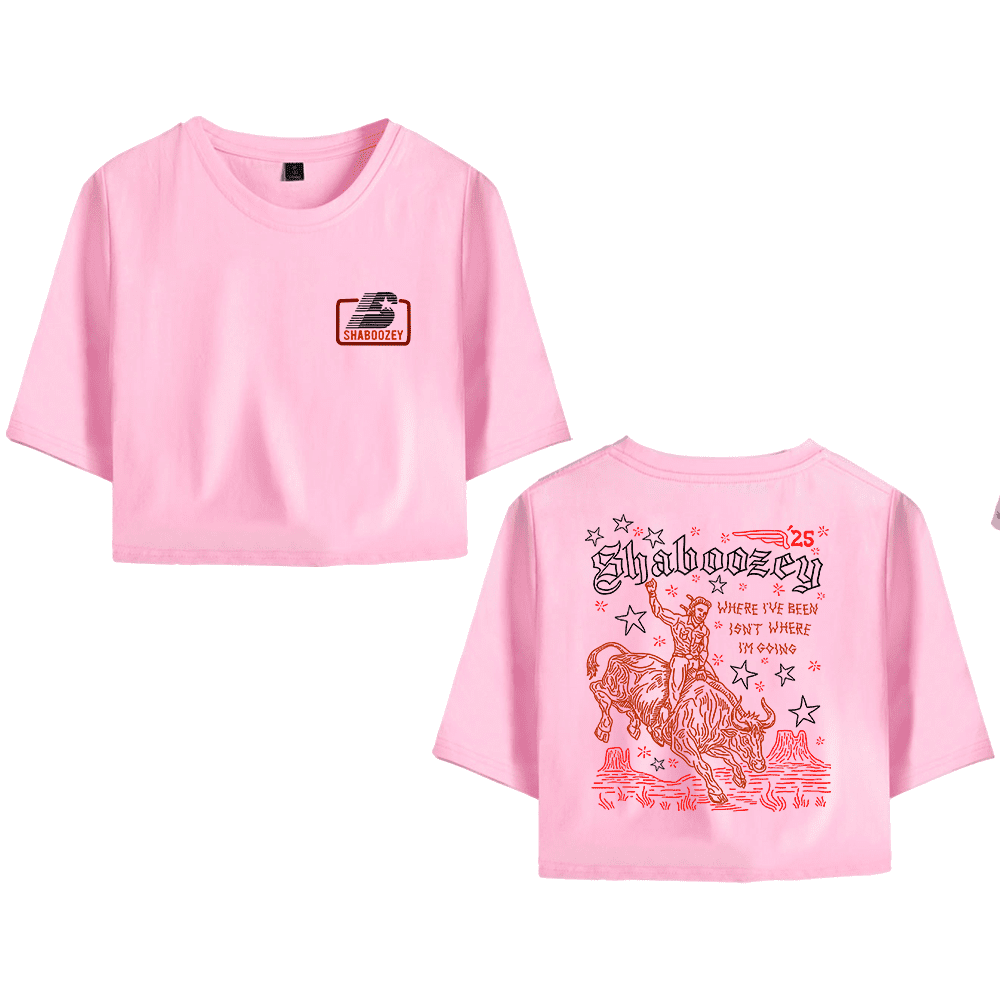 Shaboozey Merch Sketch Crop Top Midriff-Baring Tshirt Women Girl Short ...