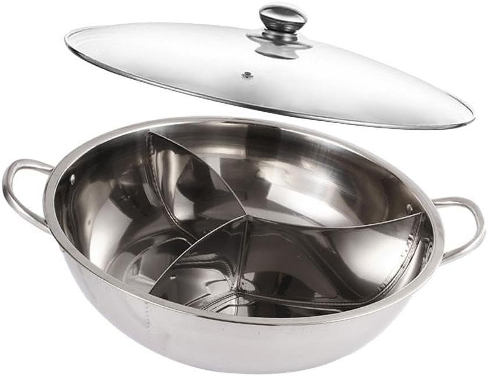 Shabu Shabu Divider Hot Pot Tabletop Pot Three Sided Japanese Cookware ...