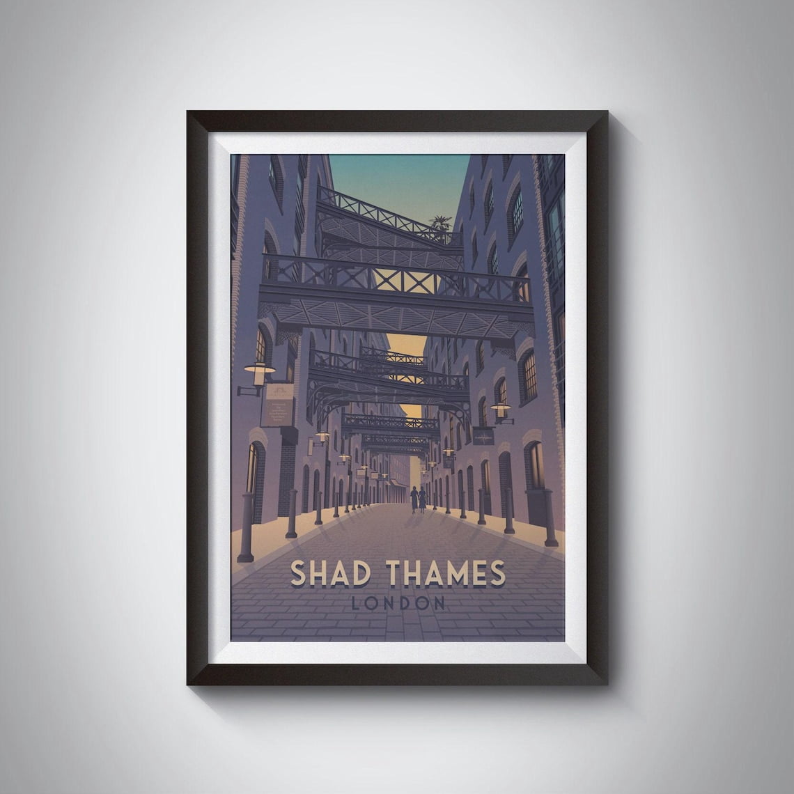 Shad Thames London Tower Bridge River Architecture Art, Unframed Paper ...