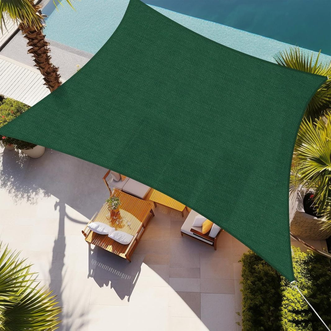 Shade&Beyond 10'x18' Sun Shade Sail Canopy Rectangle, UV Block ...