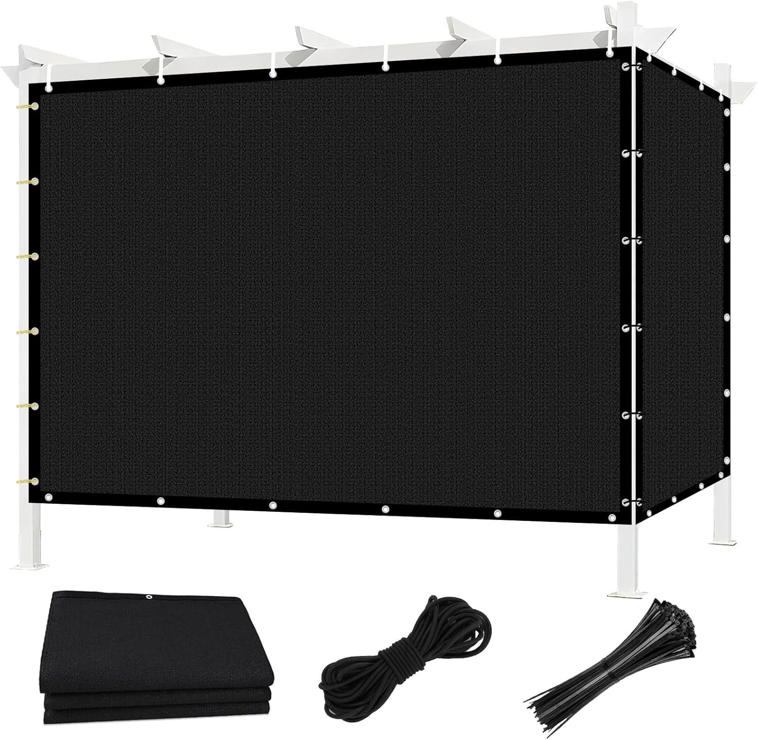 Shade&Beyond 90% Sun Shade Cloth 12'x20'Outdoor Pergola Shade Cover ...