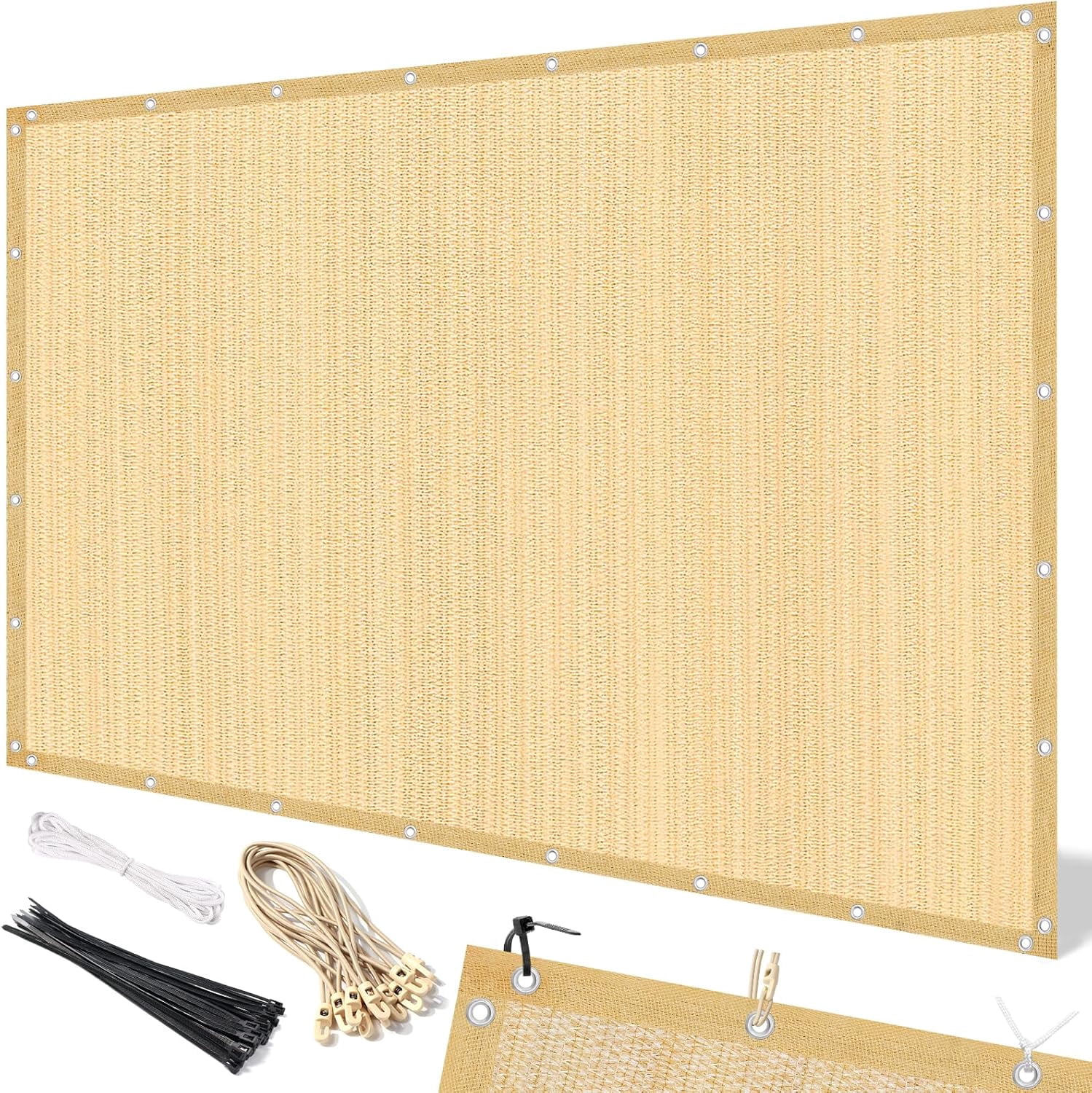 Shade&Beyond 3'X6'Sun Shade Cloth, 90% Pergola Shade Cover Canopy with ...