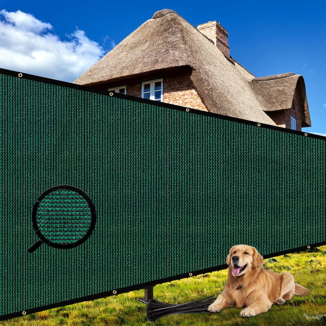 Shade&Beyond 4'x31' Customized Size Privacy Screen Fence Green 170 GSM ...