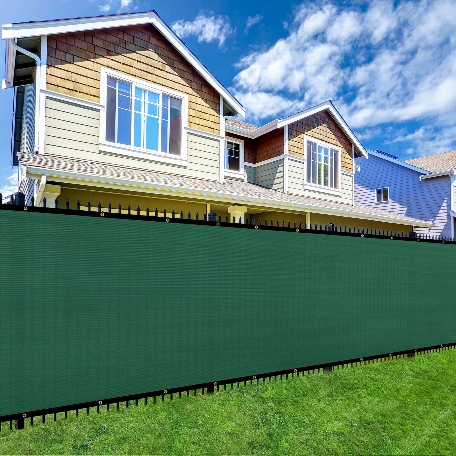 Shade&Beyond 4ft x 50ft Heavy Duty Privacy Screen Fence, 90% UV ...