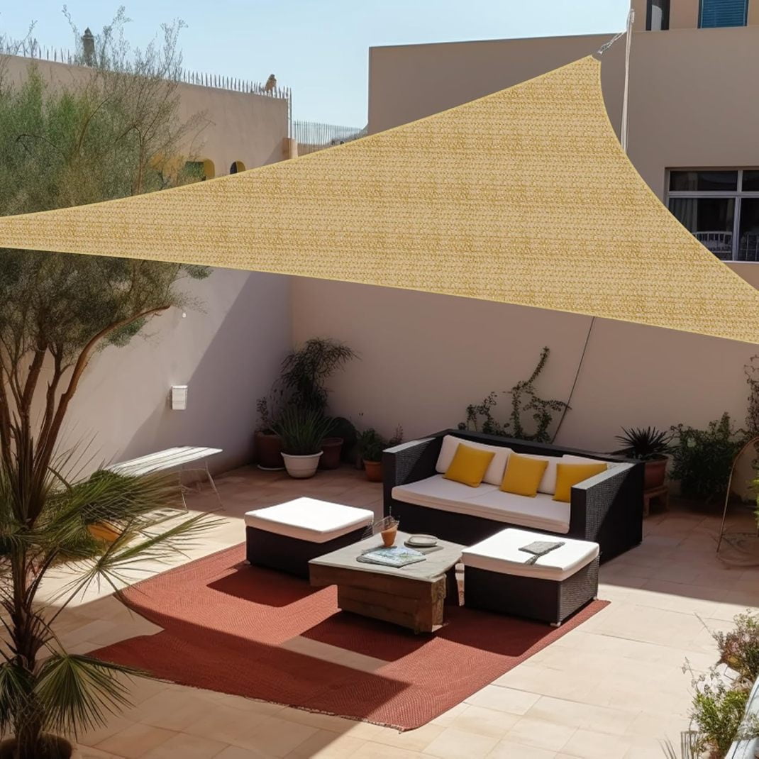 Shade&Beyond Custom Sun Shade Sail 8'x12'x14.4' Triangle Sun Sail ...
