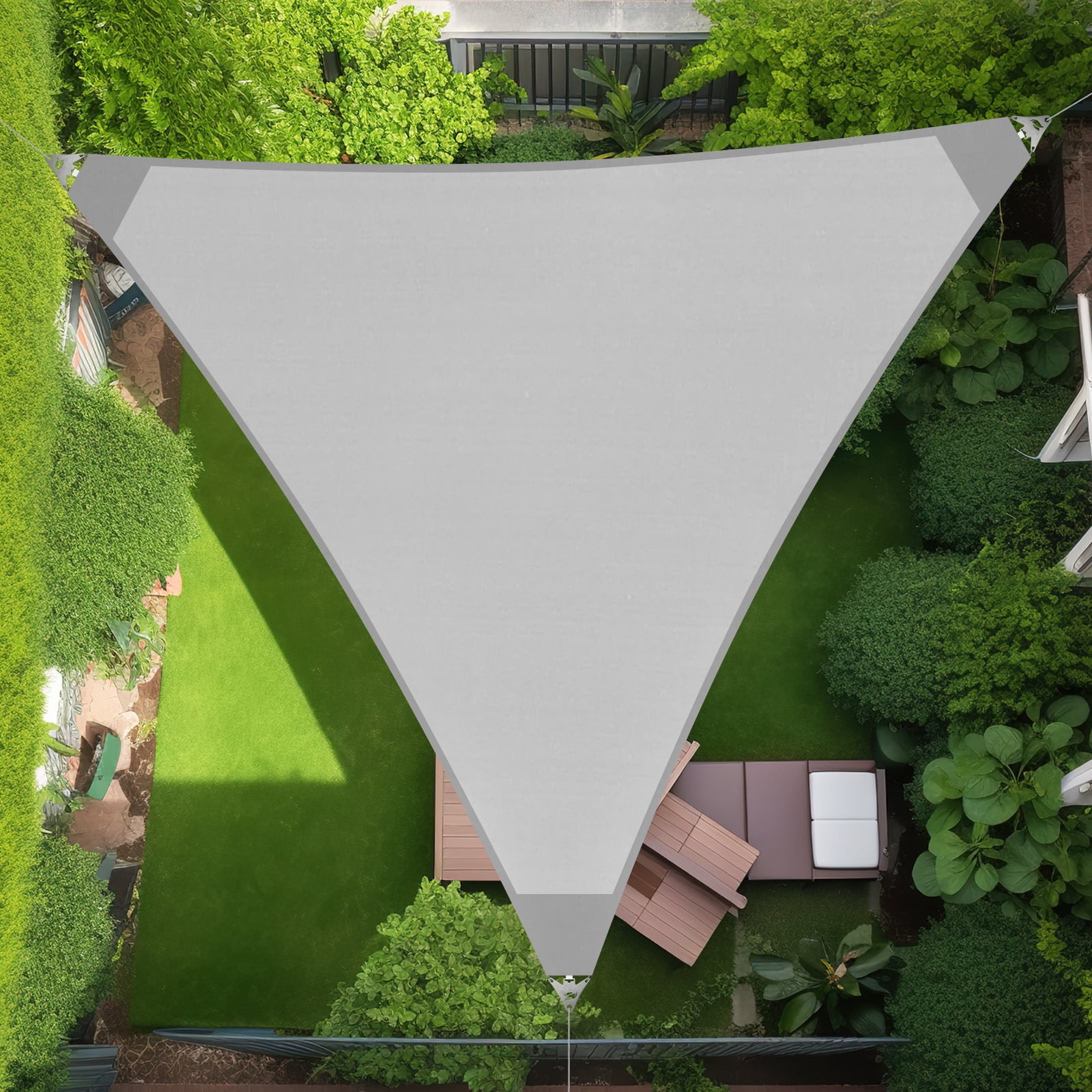 Shade&Beyond Heavy-Duty Sun Shade Sail with Ratchet Tightener & Steel ...